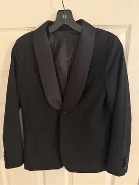 Zara | Other | Zara Black Shawl Collar Tuxedo Blazer And Pants Selling ...